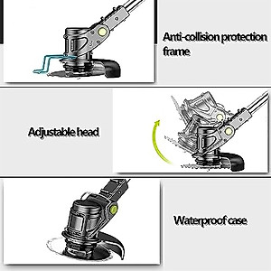 Robotic Lawnmower Lawn Mower Electric Grass Trimmer 58TV Lithium-Ion Cordless Weed Brush Cutter Kit Pruning Cutter Garden Tools with Replace Blade