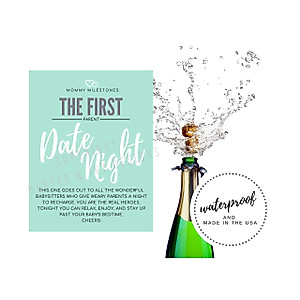 6 Mommy's First Milestone Wine Labels and Stickers, Great Baby Shower and Pregnancy Gift Ideas for Mom To Be, Funny Mom's First Moments After Having New Baby Girl or Boy – By Harper & Ivy Designs