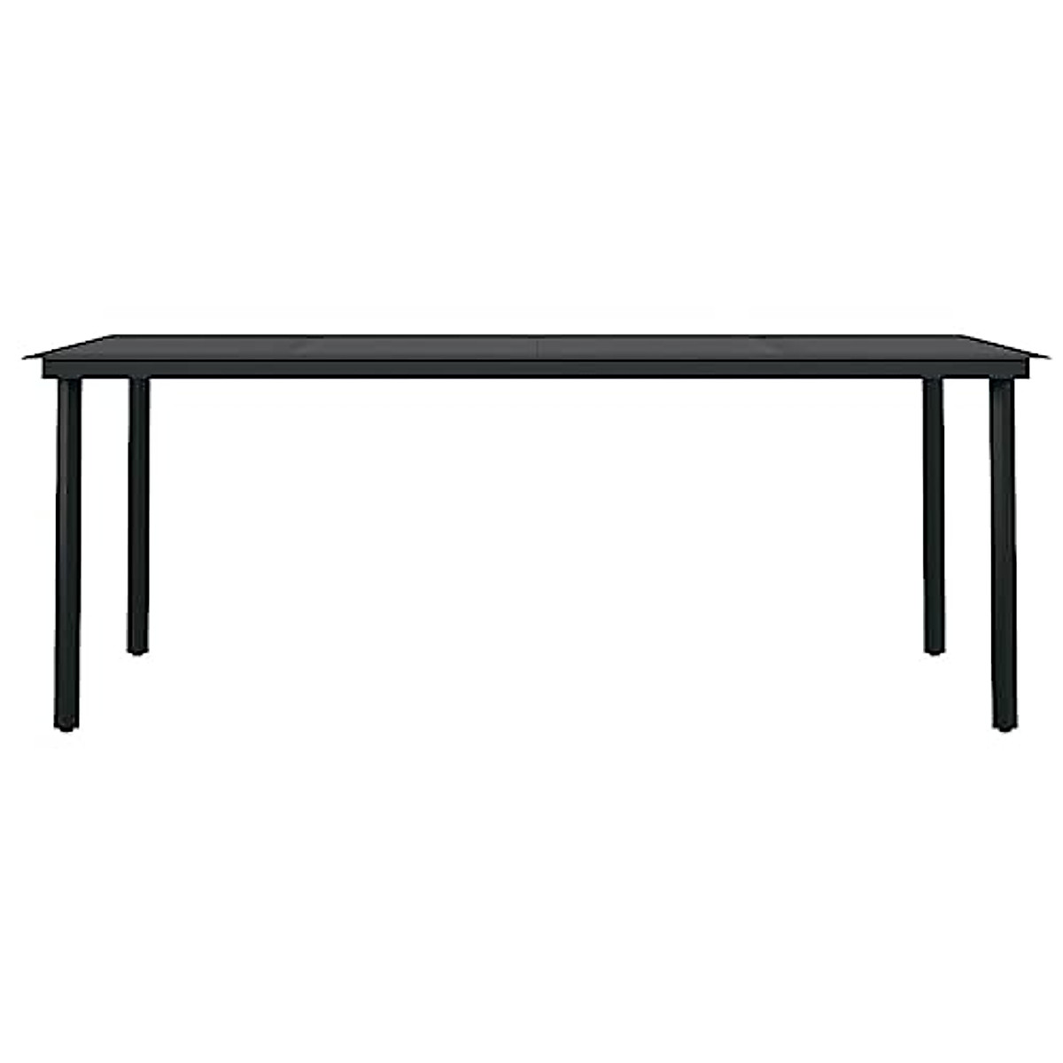 WHOPBXGAD 9 Piece Patio Dining Set Lawn Furniture,Patio Furniture Sets,Patio furnitureSui for patios, Gardens, lawns, Balconies, Poolside,with s Poly Rattan and Glass