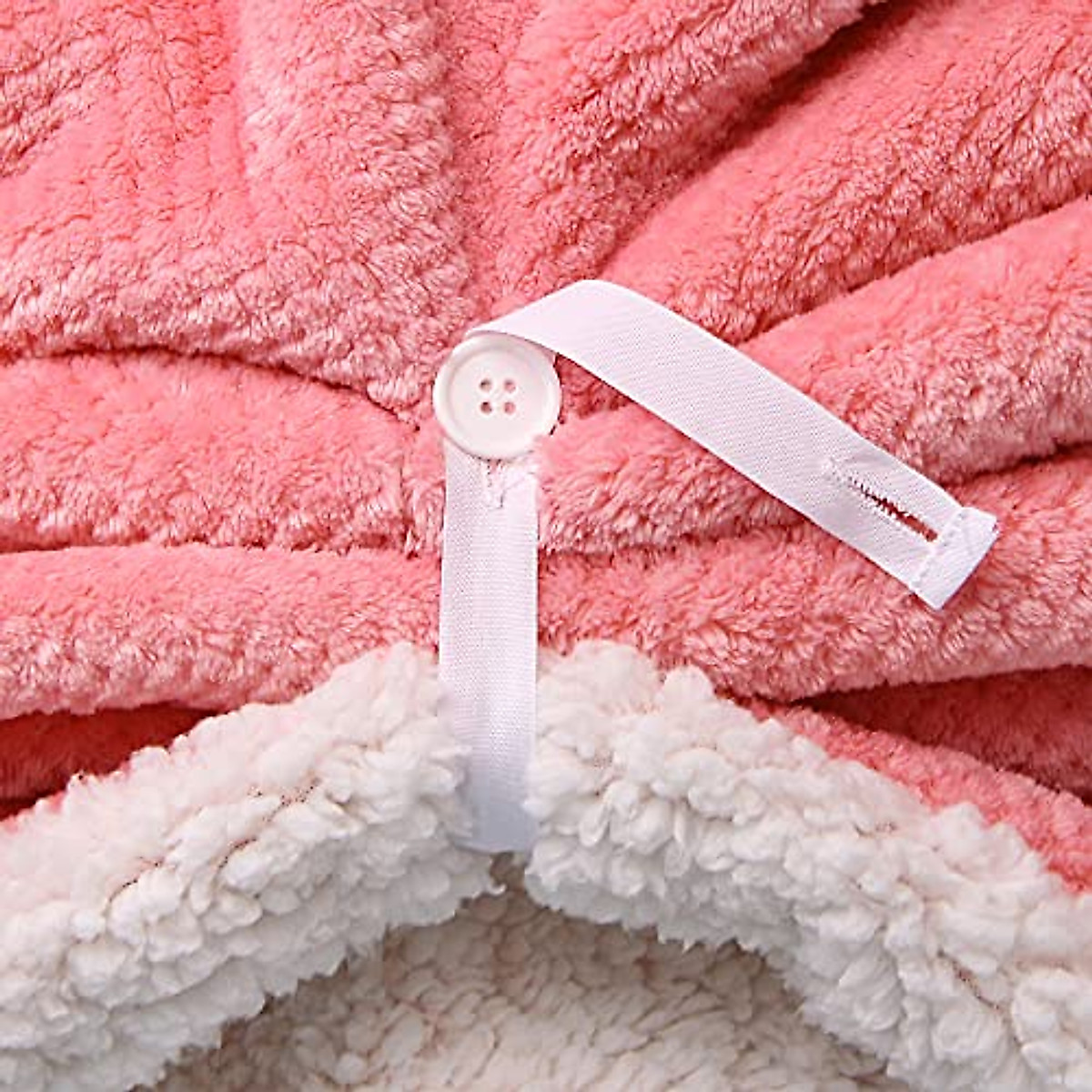 BEDELITE Wearable Blanket Hoodie, Oversized Cozy Warm Sherpa Hooded Blanket Adult, Long Sweatshirt Blanket for Women Men Teen