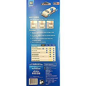 HART ADVANCED STUD FINDER 5-SENSORS • 1.5" DETECTION DEPTH Finds Wood & Metal Studs | Live Electrical Warning | CENTER & EDGE FINDER