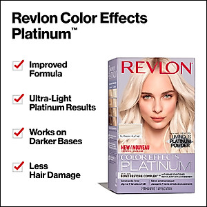 Bundle of Revlon Colorsilk Digitones with Keratin Hair Color in 95D Pastel Pink + Revlon Color Effects Highlighting Kit in 60 Platinum