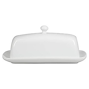 BIA Cordon Bleu Covered Butter Dish with Knob Lid, White (901114S1SIOC)
