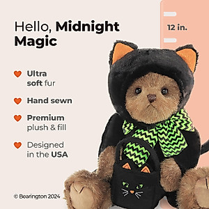 Bearington Collection Swoop Ghost Plush, 7 Inch Halloween Toys