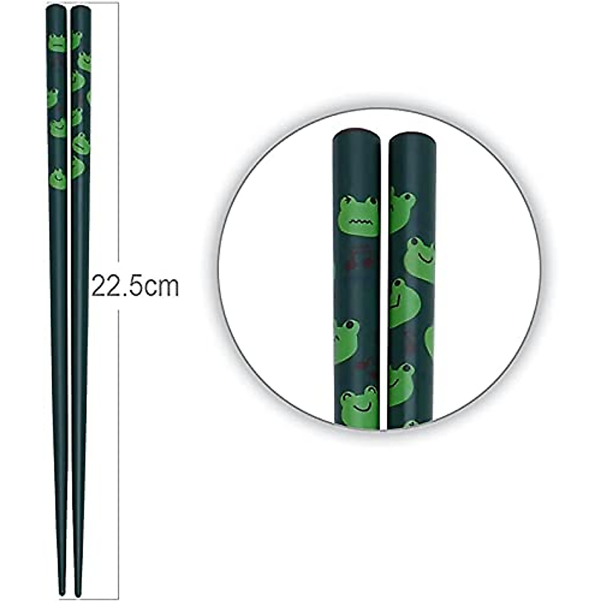 MEKBOK Handmade Japanese Chopsticks Reusable Natural Wooden Chopstick with Box, 5 Pairs Gift Set