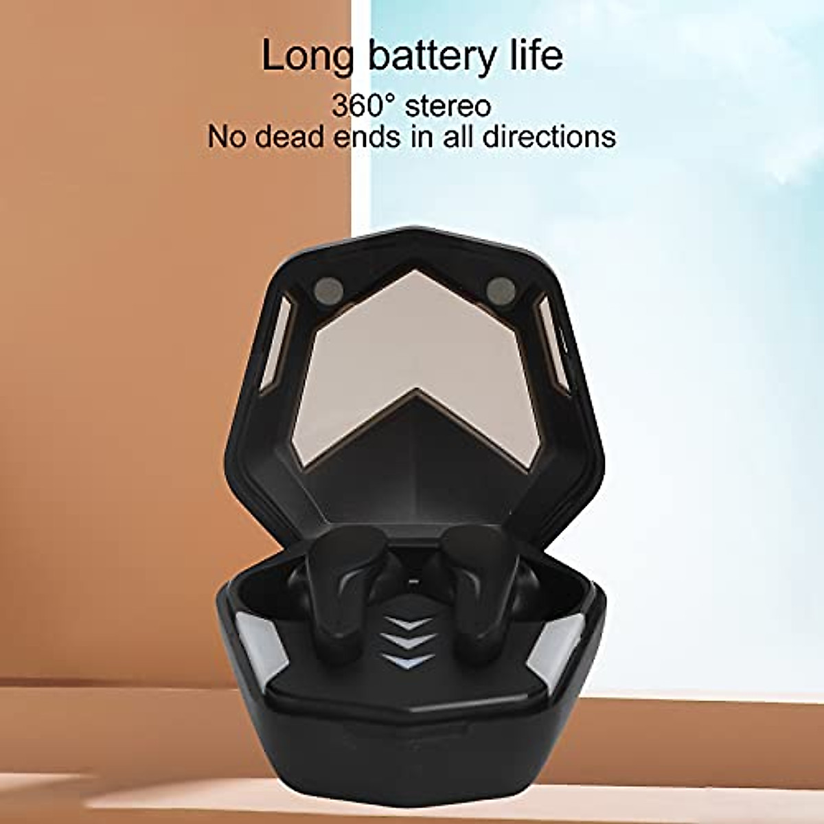 EBTOOLS Wireless Headphones, Bluetooth 5.1 Earphones Noise Canceling Sport Headphones, Wireless Earbuds with Microphone(Black)