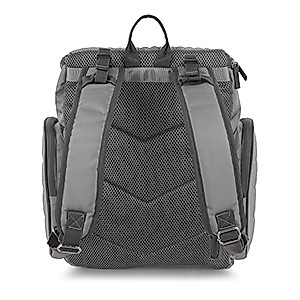 Graco Unisex Baby Diaper Bag Backpack with Changing Pad, Gray Quilt, Large