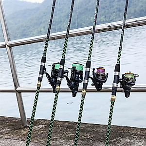 Sougayilang Surf Spinning Fishing Rod Carbon Travel Surf Rod 2 Piece Spinning Fishing Rod for Beach Saltwater Surf Rod 12ft(9'/10'/11'/12'