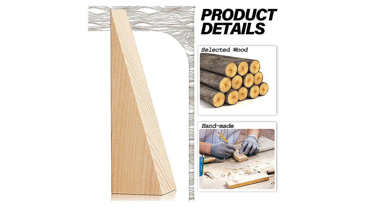 Treela Wooden Wedges - 10 Pack for Chair Caning & Doors