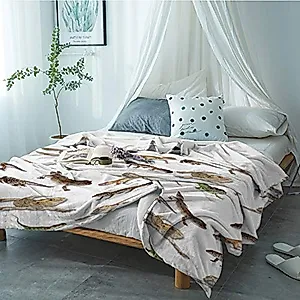 Singingin Ultra Soft Flannel Fleece Bed Blanket Reptile Lizard Throw Blanket All Season Warm Fuzzy Light Weight Cozy Plush Blankets for Living Room/Bedroom 50 x 60 inches