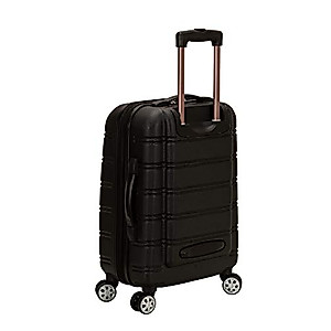 Rockland Melbourne Hardside Expandable Spinner Wheel Luggage, Black, Carry-On 20-Inch
