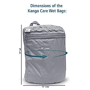 Kanga Care Wet Bag Seam Sealed Waterproof 3D Dimensional for Baby Cloth Diapers, Travel, Beach, Pool, Gym, Swim | Elskede
