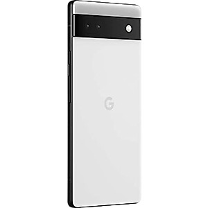 Google Pixel 6A 5G 128GB 6GB RAM Factory Unlocked (GSM Only | No CDMA - not Compatible with Verizon/Sprint) Global Version - Chalk