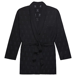 Savage X, Men's Sheer X Smoking Jacket, Black Caviar, M