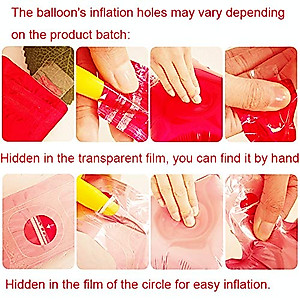 AZOWA Blue Heart Balloons 18 inch Heart Shaped Foil Mylar Balloon Pack of 30