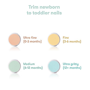 Frida Baby Electric Nail Trimmer, Safe & Easy Electric Nail File, Baby Nail Clipper & Nail Trimmer Kit for Newborn, Toddler, or Children Fingernails & Toenails, 4 Buffer Pads, LED Light, Storage Case