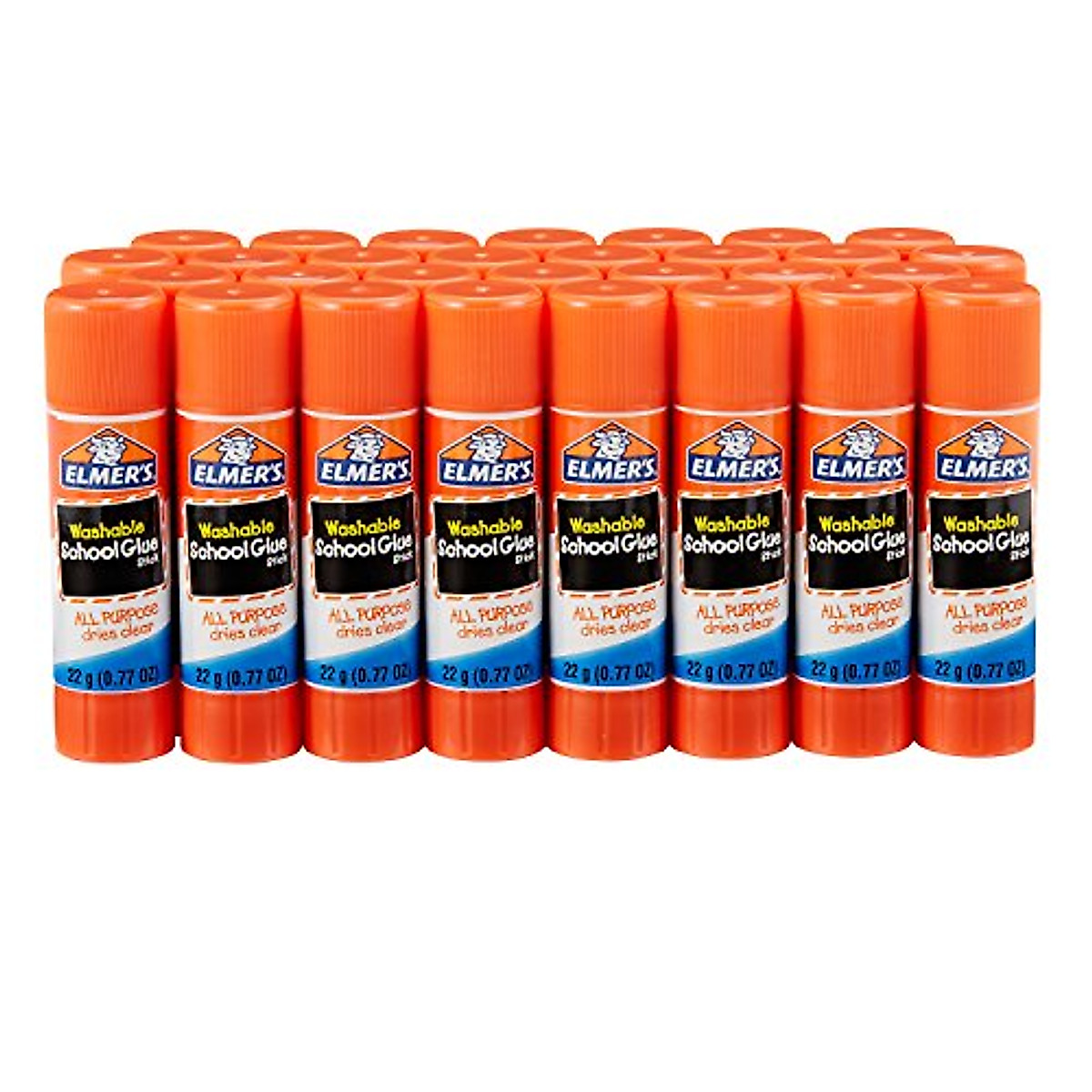 Elmer's All Purpose School Glue Sticks, Washable, 22 Grams, 30 Count