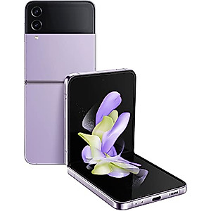 SAMSUNG Galaxy Z Flip4 5G 128GB ROM 8GB RAM Factory Unlocked (GSM Only | No CDMA - not Compatible with Verizon/Sprint) Mobile Cell Phone - Purple
