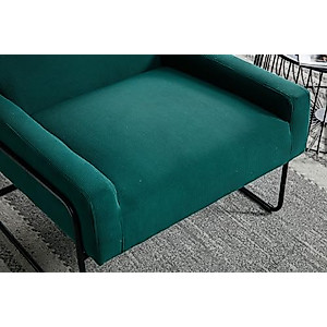 Dsnyu Velvet Accent Chair, Arm Chair Modern Comfy Home Furniture for Living Room 27.95" L X 30.51" W X 29.13" H