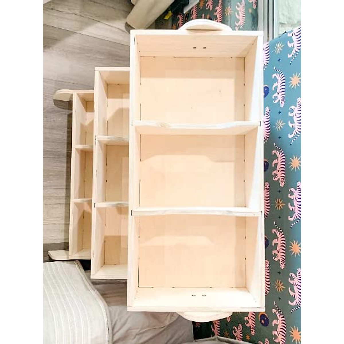Bush Acres Montessori Organizer – Storage for Toddlers Supplies - Wooden Furniture – Playroom Storage – Playroom Organization