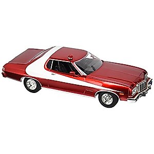 Greenlight Artisan Starsky & Hutch Ford Gran Torino Vehicle (1:18 Scale), Red Chrome