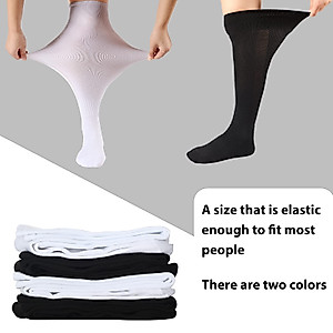 8 Pack Replacement Sock Liner for Orthopedic Walking Boots Walker Brace, Worn in Air Cam Walkers and Fracture Boot Casts, Reinforced Towel Bottom Seamless Pressure Socks, One Size Unisex, High Top