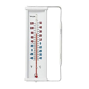 Taylor Window Thermometer, White, 1 Pack