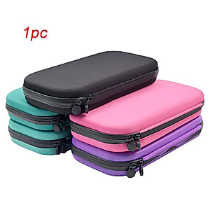 KASCLINO EVA Hard Stethoscope Case, Stethoscope Storage Box, Multi-Function EVA Carry Storage Organizer Box with Extra Mesh Pockets for Small Accessories, Device NOT Included(Black)