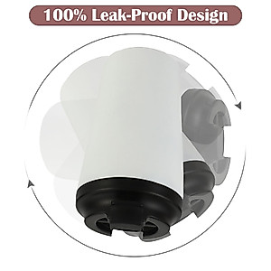 AIQIUQIU Coffee Cup 12 oz (340ml) Insulated Coffee Mug, Leak-Proof Stainless Steel Travel Mug with Lid, BPA Free Hot/Cold Retention Reusable Travel Milk Cup, Beige