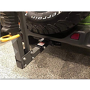 Towever 84332 Trailer Hitch Extender 2 Inch Receiver Tube Extension, 7 inches Length, 3500 lbs. GTW