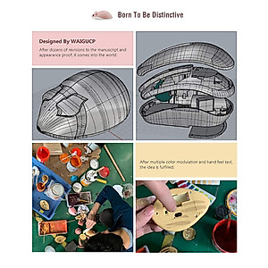 2.4GHz Wireless Mouse Cute Hamster Shape Less Noice Portable Mobile Optical 1200DPI USB Mice Cordless Mouse for PC Laptop Computer Notebook MacBook Kids Girl Men Women Adults Gift (Pink)