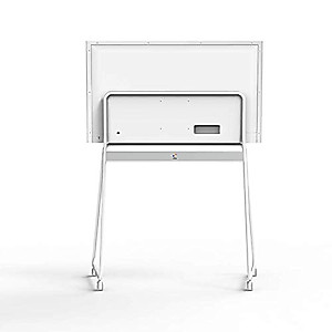Vibe 55'' Interactive Whiteboard Portable Stand, Four Lockable Wheels, Sleek Design for The Modern Office or Classroom (White)