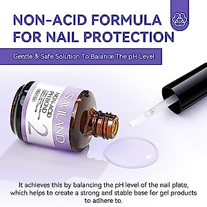 SAVILAND Nail Dehydrator and Primer - Natural Nail Prep Dehydrator and Acid-Free PH Bond for Acrylic Nail Kit Gel Nail Polish, Professional Superior Bonding Acrylic Nail Supplies