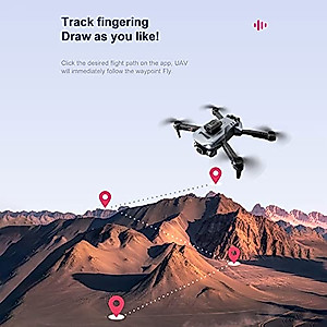 Rc Drones With Camera for Adults & Beginners Mini Drone with Dual 1080P Lens, Altitude Hold Headless Mode One Key Start, Rc Quadcopter Plane Fpv Drone Remote Control Airplane Cool Stuff (Black)