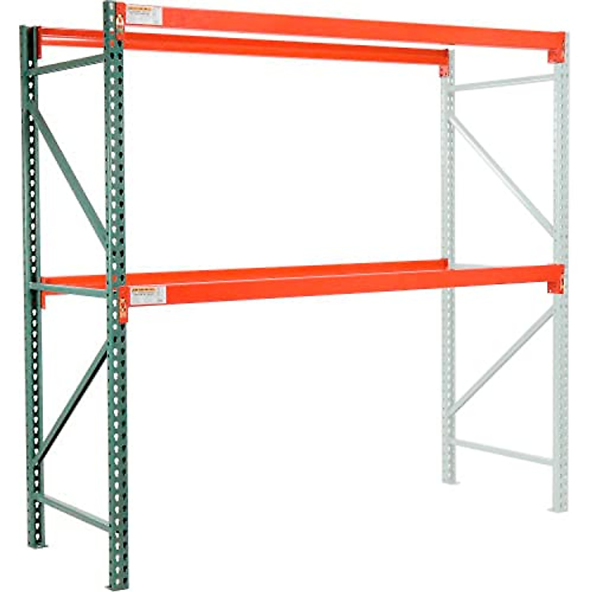 Global Industrial Teardrop Pallet Rack Add-On 120"W x 48"D x 120"H