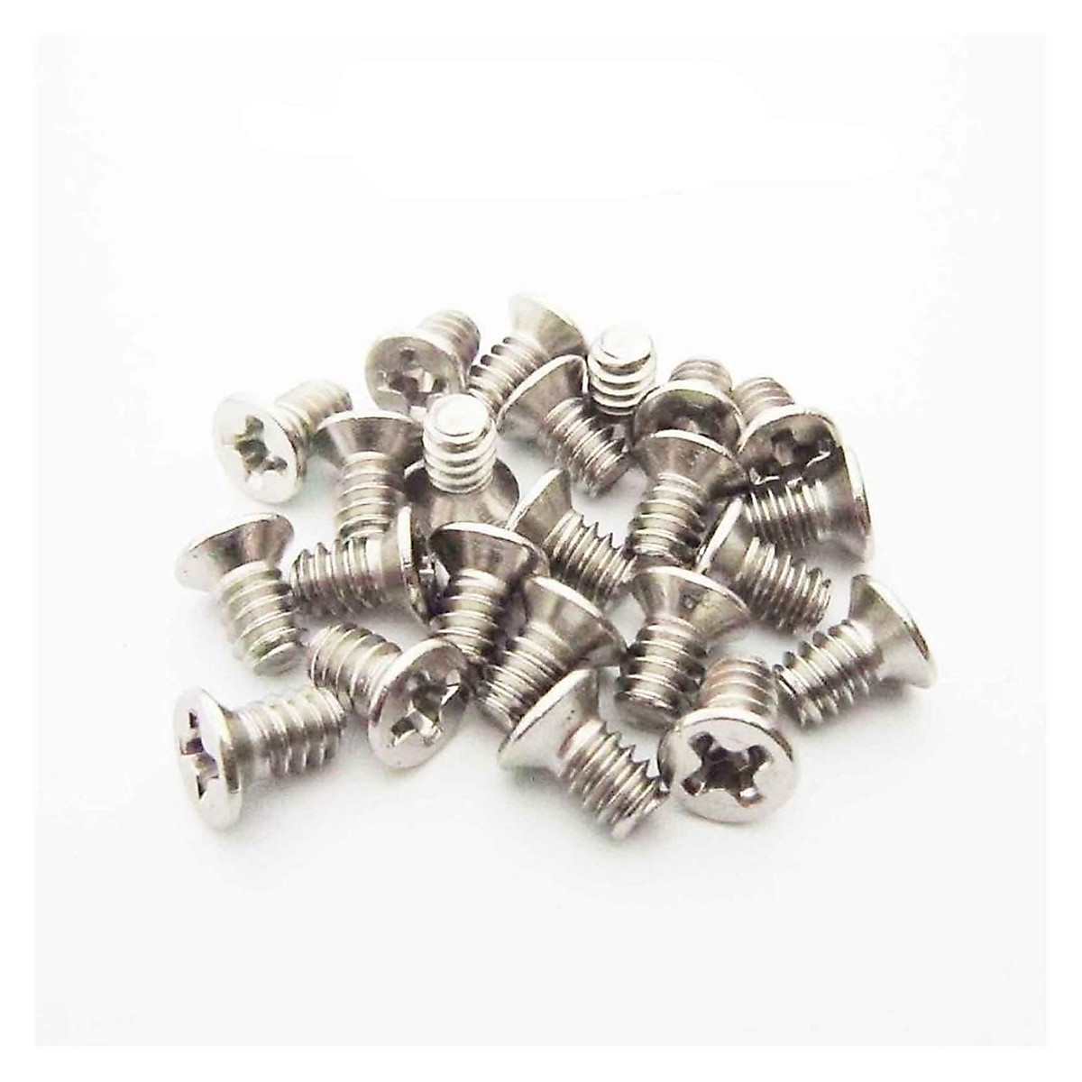 YINGJUN-DRESS Tap Bolts 25pcs Screw Bolt Computer PC Case 2.5" 3.5" inch Hard Drive HDD Caddy Hot Swap Server Tray Mount Screw Flat Countersunk Bolt Screws (Color : Silver 6 32x6mm)
