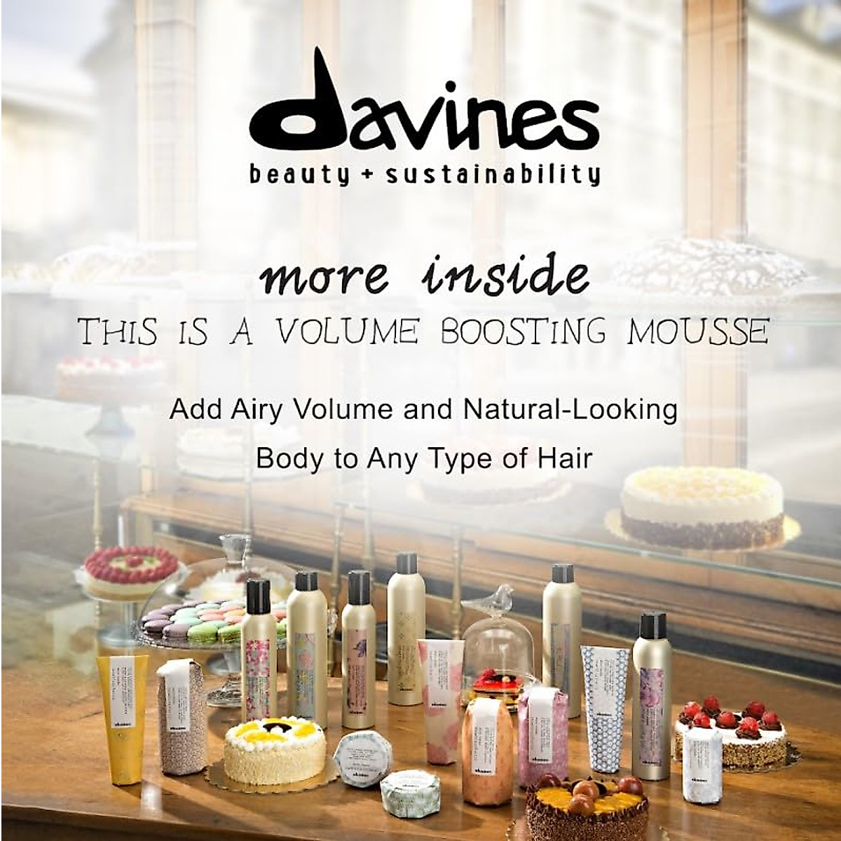 Davines This Is A Volume Boosting Mousse, Add Natural Looking And Airy Volume And Body, For All Hair Types, 8.4 OZ