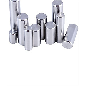 50 Pieces 304 Stainless Steel Cylindrical locating Dowel pin,Diameter 2.5mm; Total Length 25mm.