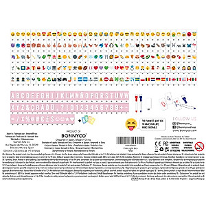 Pink Cinema Light Box with 400 Letters & Emojis & 2 Markers - BONNYCO | Led Light Box Home, Office & Room Decor | Light Up Sign Letters Board Gifts for Women & Girls Christmas & Birthdays | Pink Decor