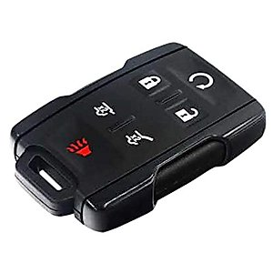 Smart Key Fob Case Shell Fit for Chevy Tahoe Suburban / GMC Yukon 2014 2015 2016 2017 M3N-32337100 Keyless Entry Remote Control Car Key Fob Cover Casing (Black)