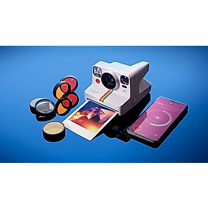 Polaroid Now+ White (9062) - Bluetooth Connected I-Type Instant Film Camera (Renewed)
