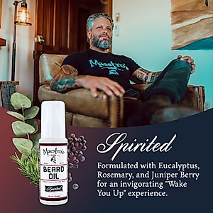 Maestro's Classic BEARD OIL | High-Shine Moisturizing & Taming for All Beard Types & Lengths- Spirited blend, 2 Ounce