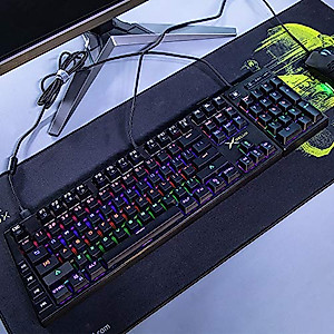 DeLUX KM12 Programmable Wired Mechanical Keyboard and Numeric Keypad Combo