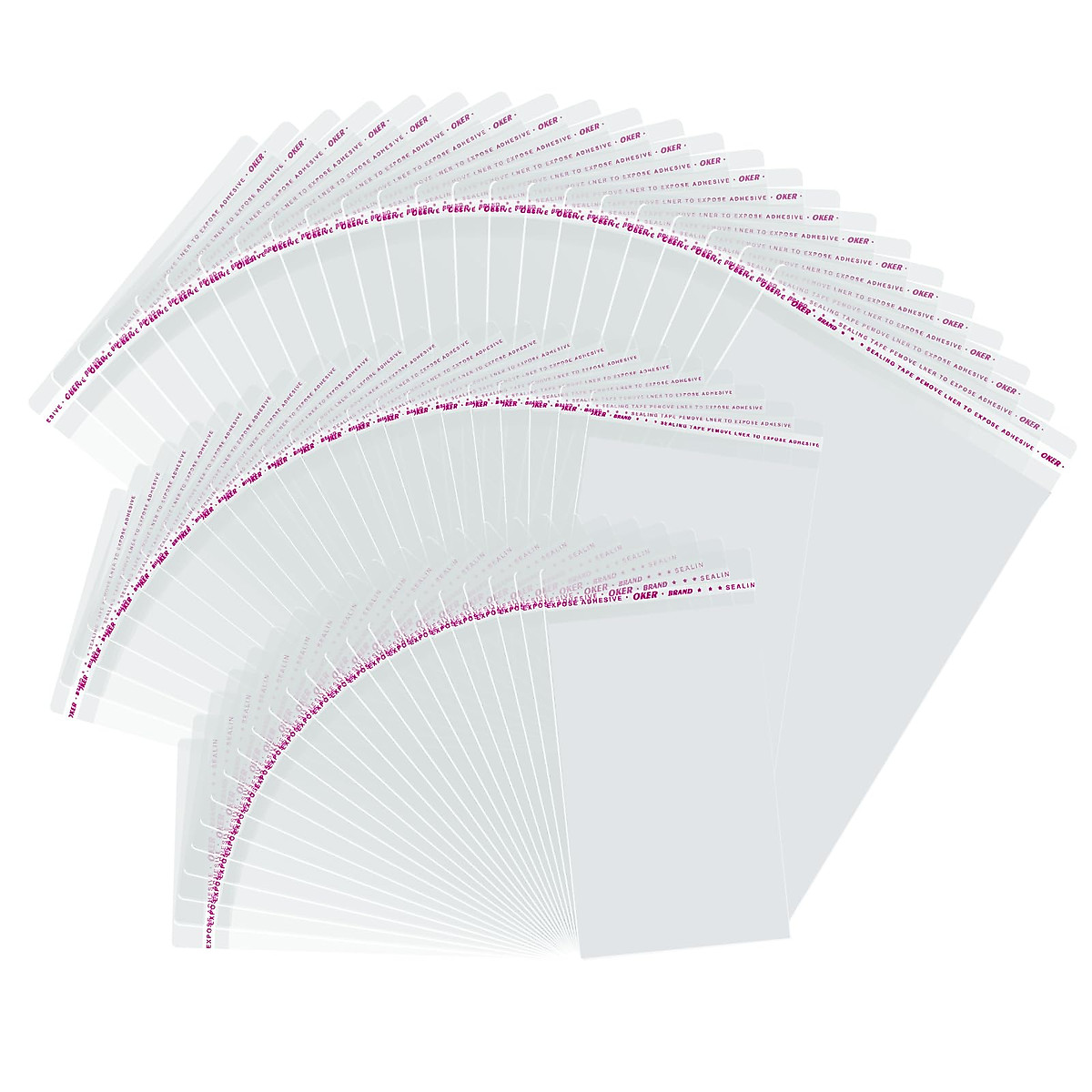 150 Pcs Self Sealing Cellophane Bags with 3 Sizes 3x4, 4x6, 6x9 inches. Cellophane Treat Bags Self Adhesive Cookie Bags, Sandwich Bags, Resealable Cellophane Bag for Packaging.