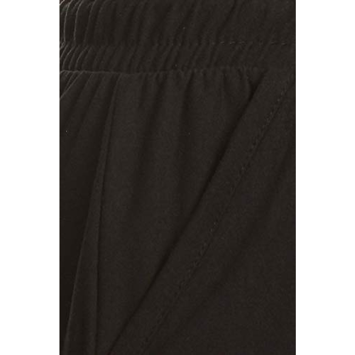 Leggings Depot Womens Relaxed fit Jogger Pants - Track Cuff Sweatpants with Pockets, Black, X-Large