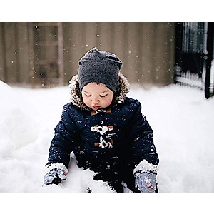 Toddler Cotton Beanies for Boys Baby Warm Slouchy Skullcap Hats Infant Baby Toddler Beanie Knit Caps for 6-60 Months