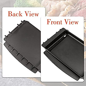 QuliMetal Cast Iron 7658 Grill Griddle for Weber Spirit 200, Spirit 300, Spirit II 200, Spirit II 300, Spirit E210, E310, Genesis Silver/Gold B/C, Genesis 1000-5000, Replace for Weber 7597 Griddle