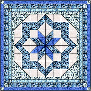 Material Maven Easy Quilt Kit Constellation/Classic Navy