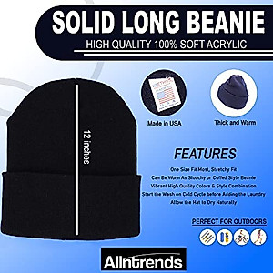 ALLNTRENDS Pizza Slut Embroidered Beanie Warm Hat Winter Cap Adult Graphic Beanies (Navy Blue)