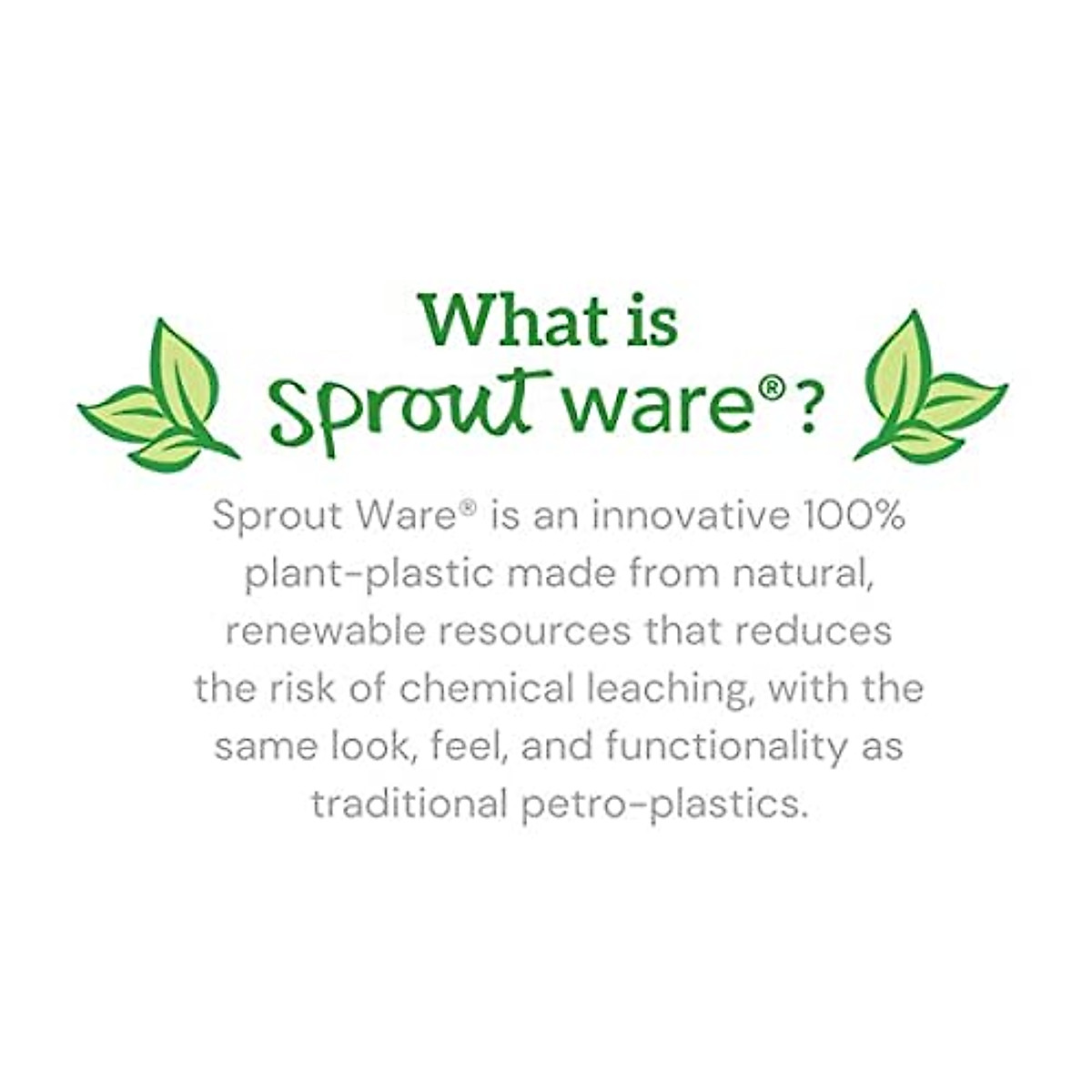 green sprouts Sprout Ware Straw Bottle, Safer Plant-Based Bottle, Non-Spill Flip Cap with Silicone Straw, No BPA, BPS, BPF, or Melamine, Pink